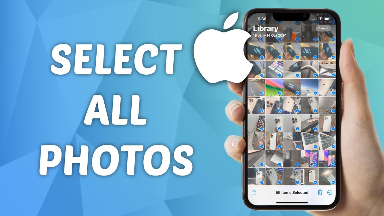 How to Select All Photos in iPhone Library - iOS 18 - YouTube