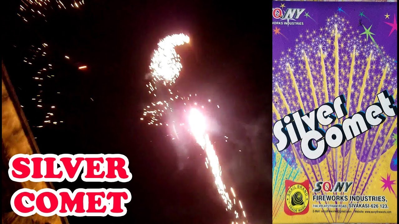 Silver Comet from Sony Fireworks - 12 Shots Aerial Cracker - YouTube