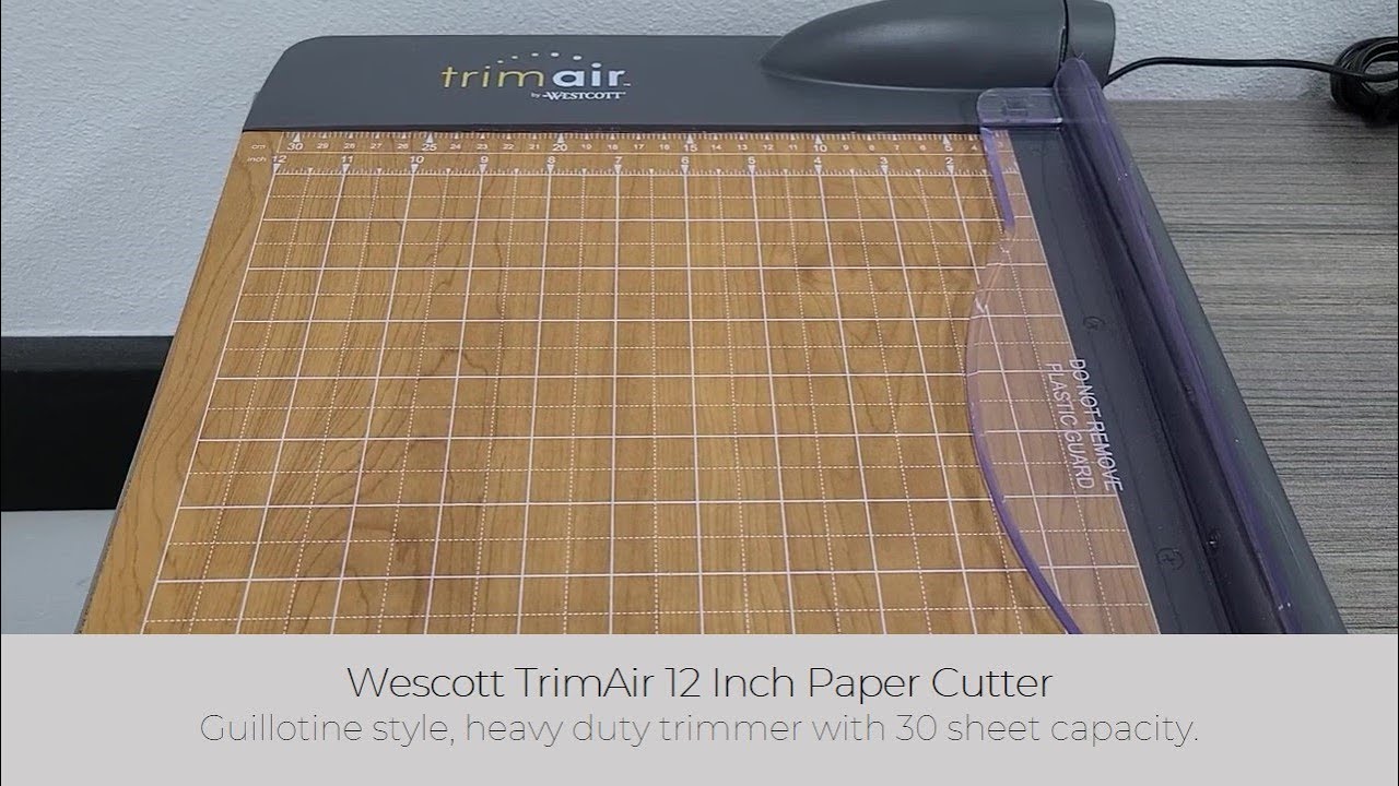 In Hand Review of Westcott ‎15106 TrimAir 12-Inch Guillotine Paper ...