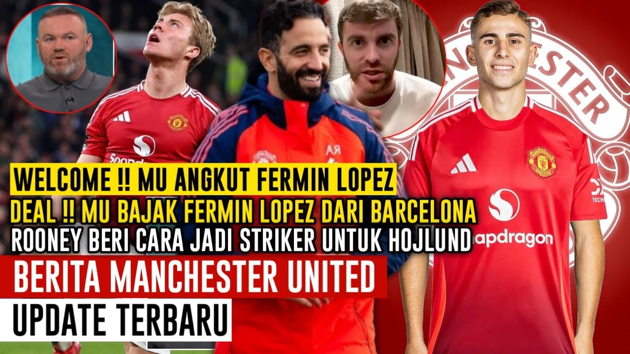 WELCOME 🥳 MU TRANSFER PEMAIN BARCELONA 💯 ROONEY BERI SARAN TUK STRIKER ...