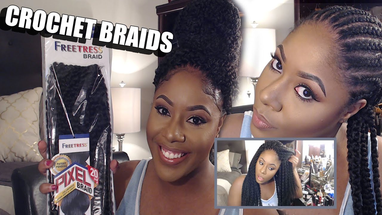 Crochet Braids | Pixel Braids by Freetress Equal - YouTube