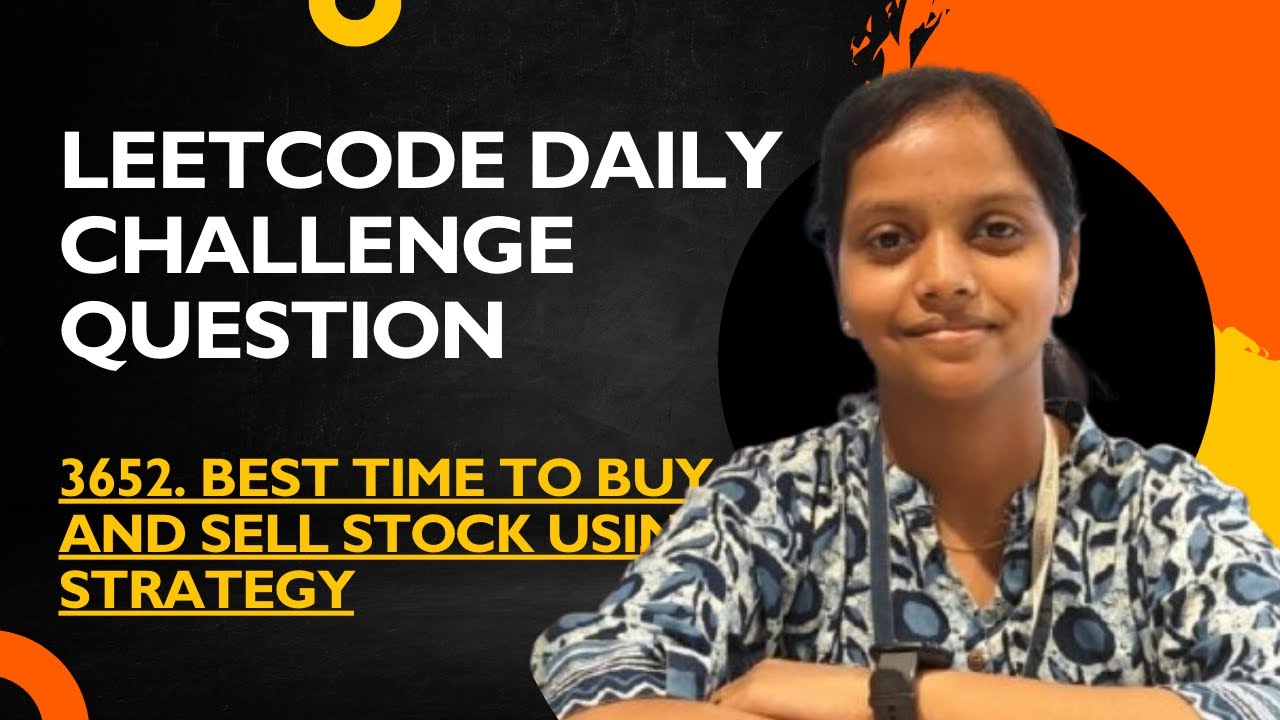 Leetcode | 3652 Best Time to Buy and Sell Stock using Strategy | Java ...