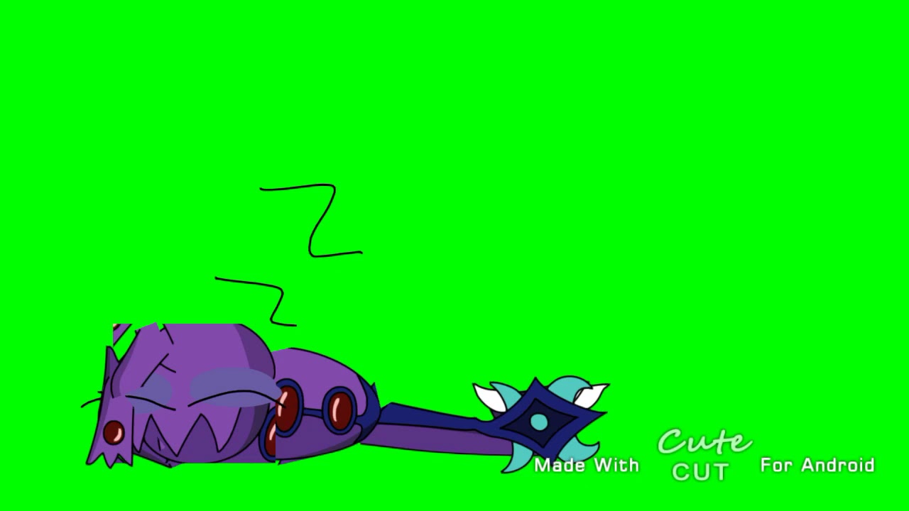 Sleeping Sclamp Green Screen - YouTube