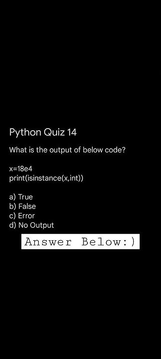 Python Quiz 14 For Beginners Codingforbeginners Coding Pythonforbeginners Pythonbasics