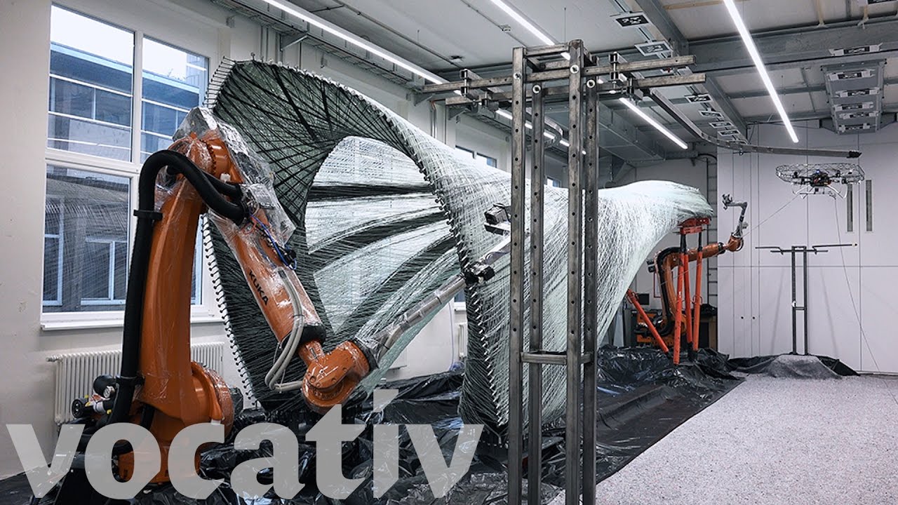 Drones And Robots Built A Beautiful Pavilion - YouTube