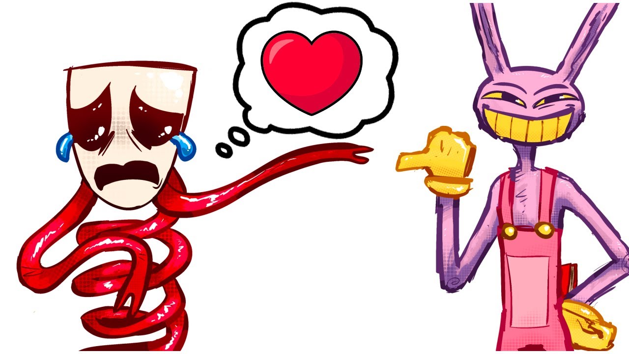 GANGLE + JAX = ?LOVE? | The amazing digital circus in roblox - YouTube