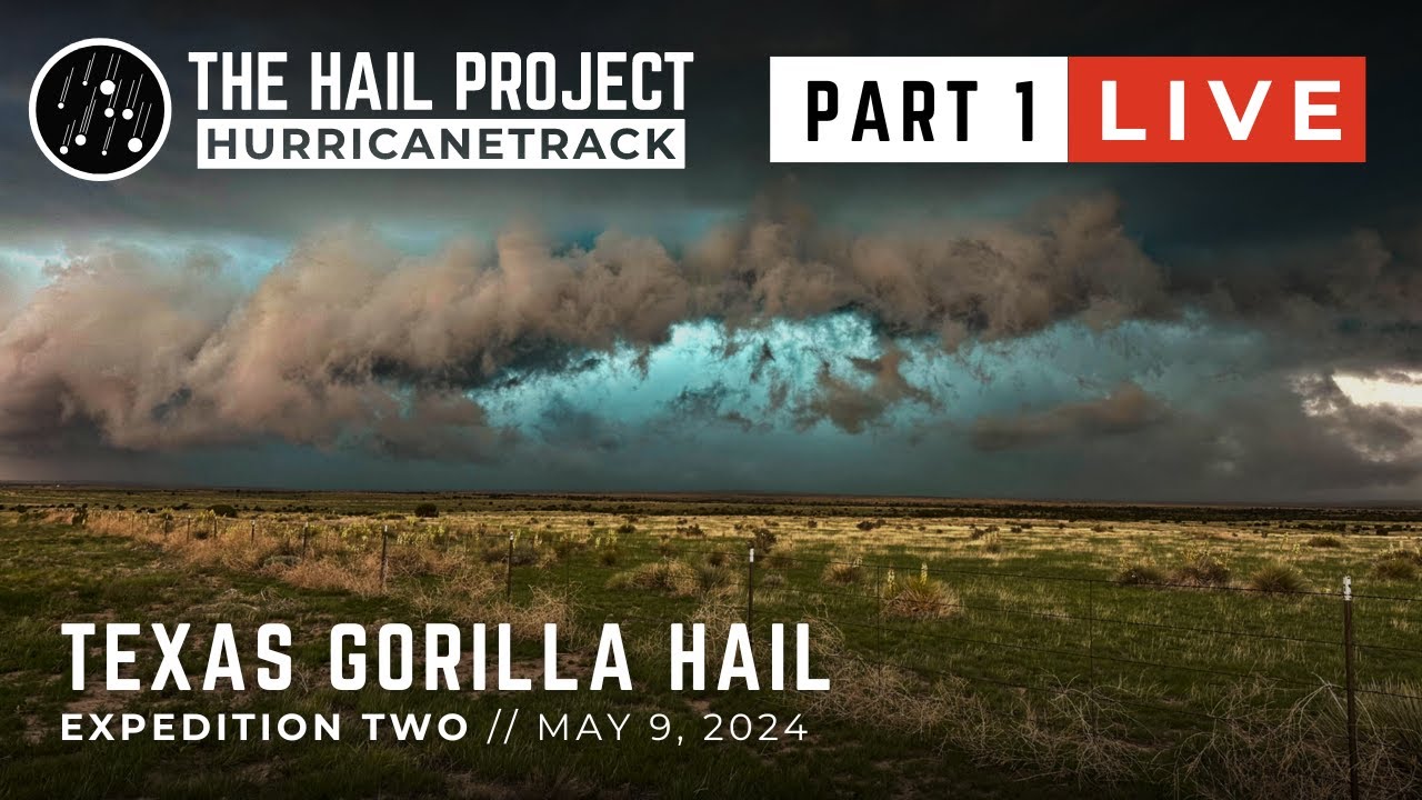 Live Replay - The Hail Project - CHASING GORILLA HAIL IN TEXAS- PART 1 ...