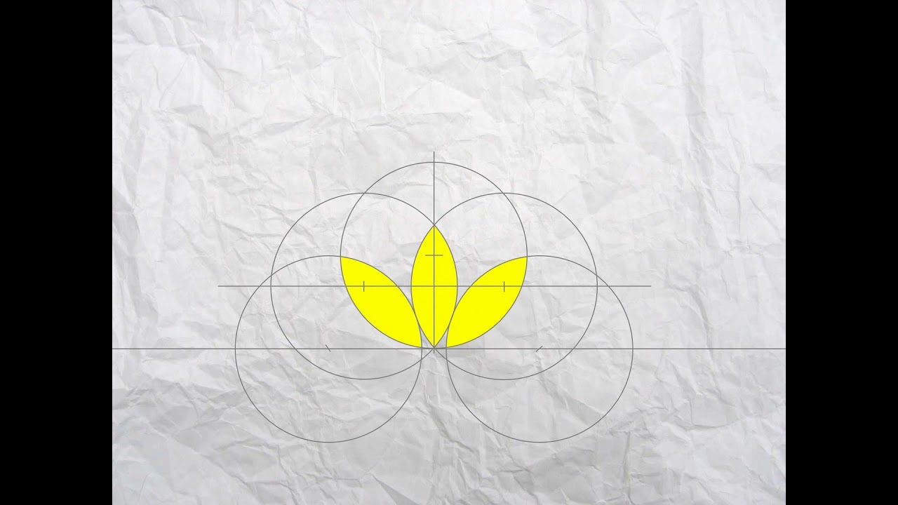 Adidas - how to draw the TREFOIL Logo - YouTube