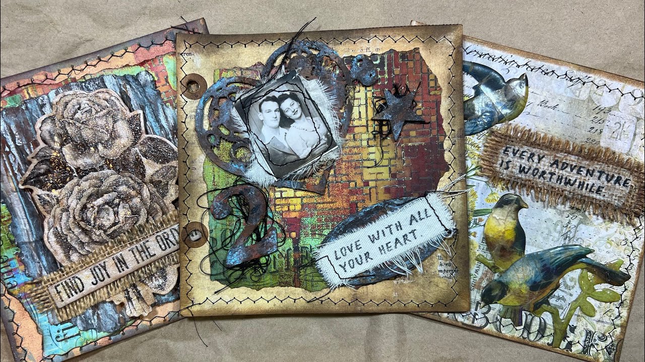 Tim Holtz Tuesday/ 3 More Pages - YouTube