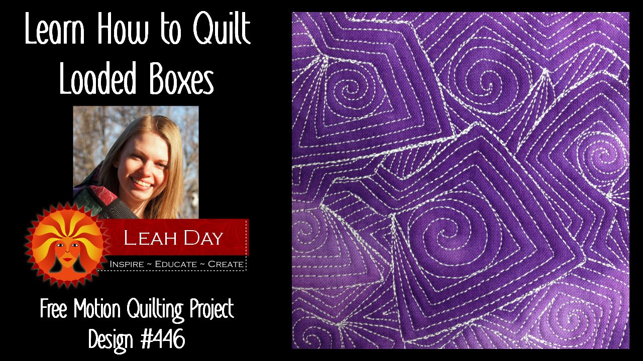 Machine Quilt Loaded Boxes, Design #466 Free Motion Quilting Project ...