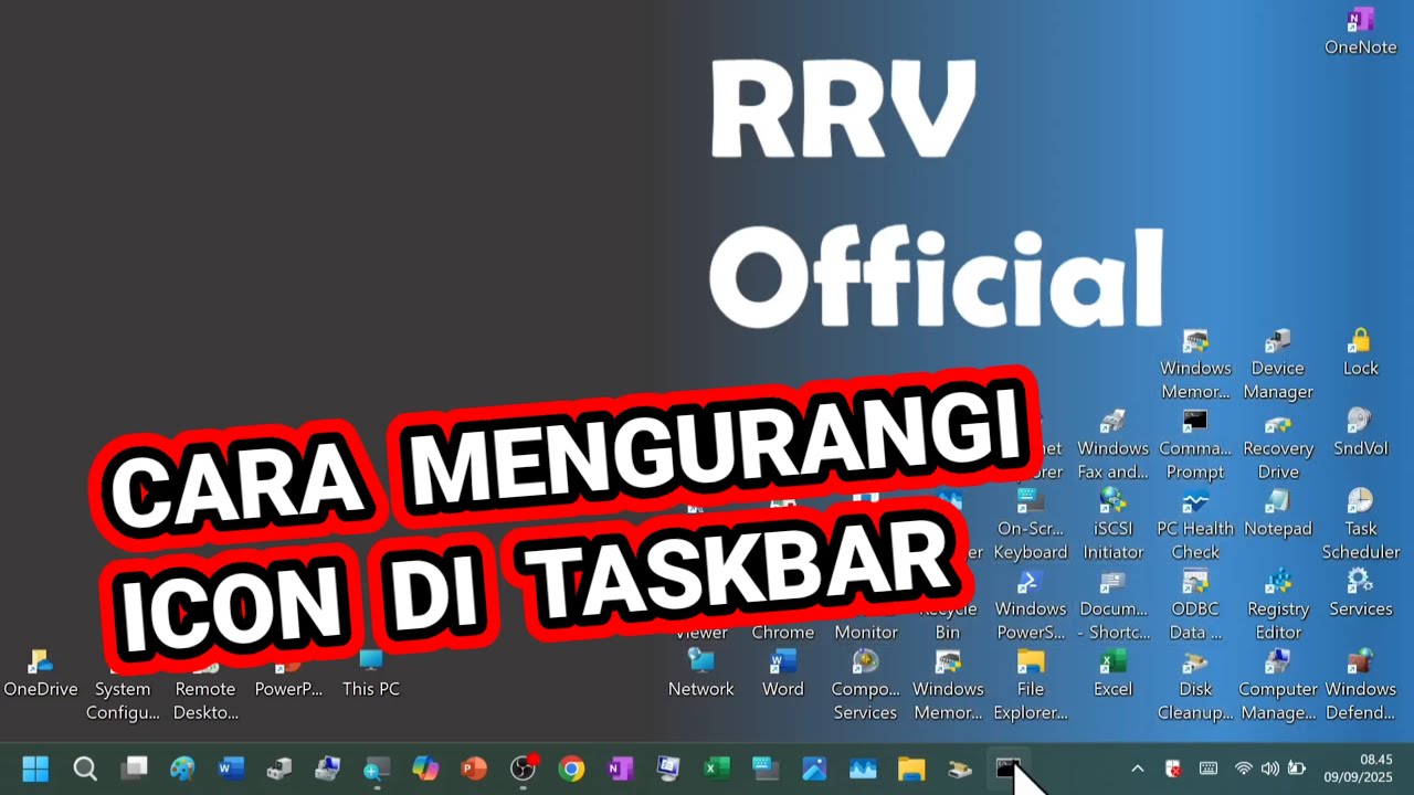 Cara Mengurangi Icon-icon Yang Ada di Taskbar Windows 11 24H2 (Jumlah ...