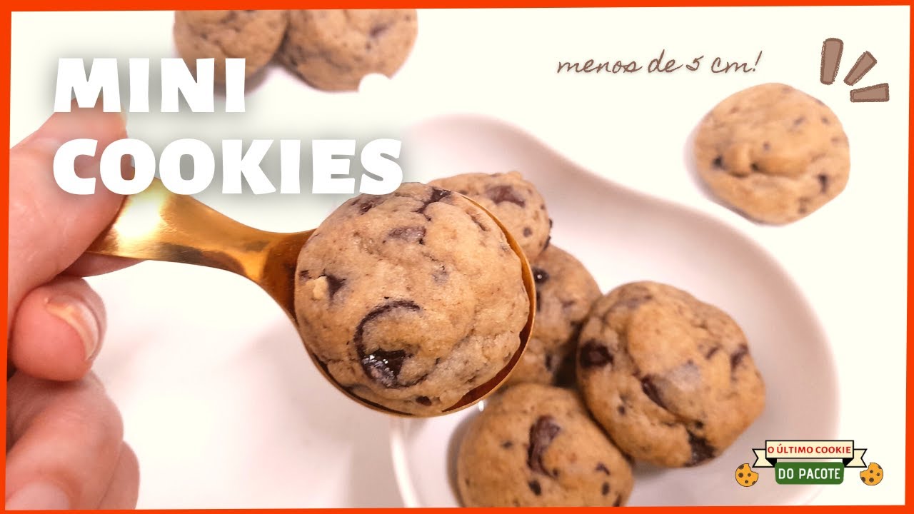 Receita de MINI cookies com gotas de chocolate! - YouTube