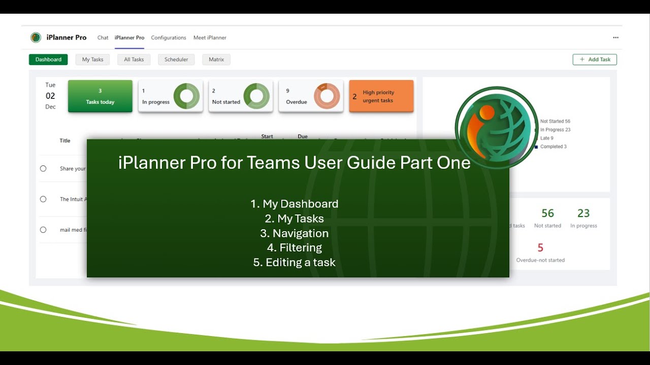 iPlanner Pro for Teams User Guide Part 1 - YouTube