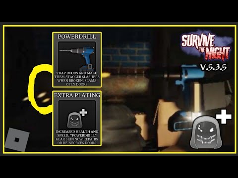 Roblox Survive The Night - Powerdrill(Gear) with Extra Plating(Perk ...