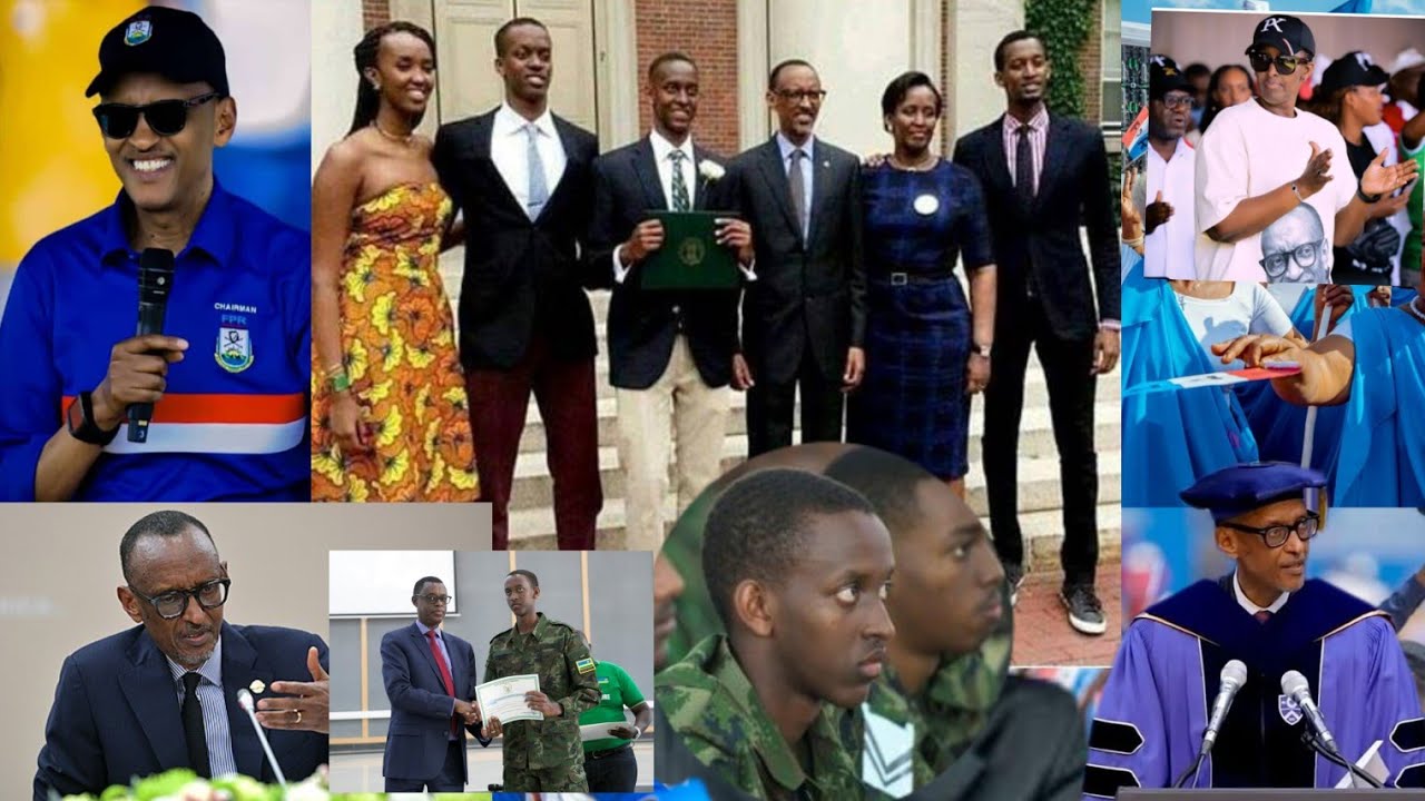 Family Paul #kagame Jeannette #kagame Yvan #kagame Ange #Kagame Ian # ...
