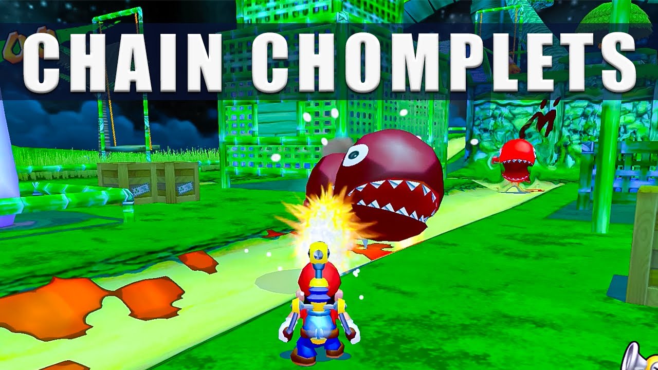 Super Mario Sunshine Switch Chain Chomplets Unchained, Pianta Village ...
