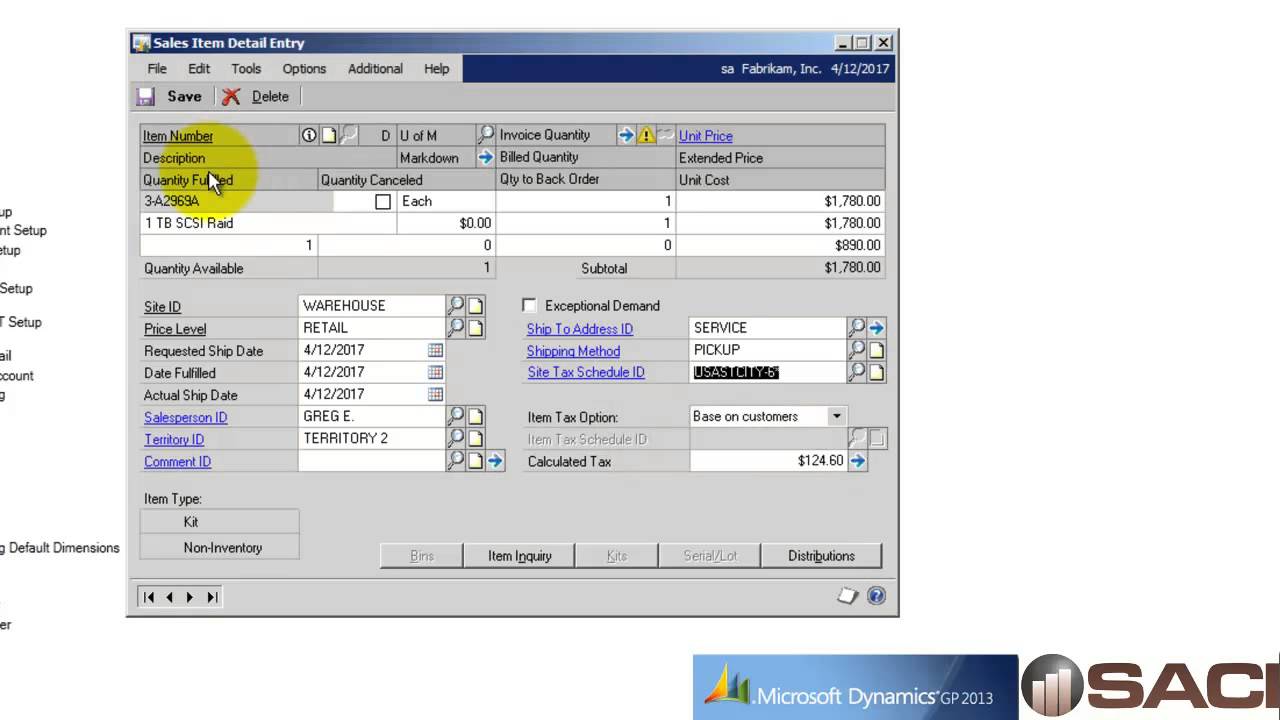 Microsoft Dynamics Sales Tax Overview - YouTube
