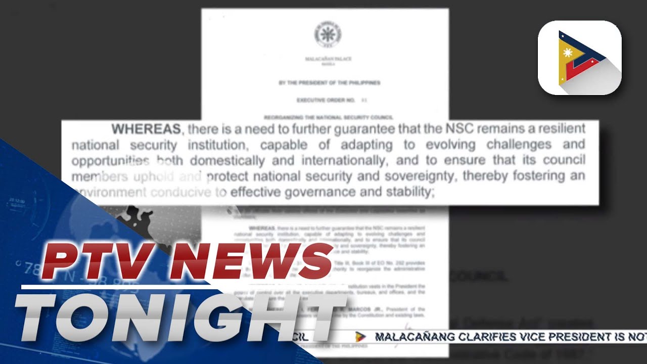 PBBM issues EO 81 which seeks to reorganize, streamline NSC - YouTube