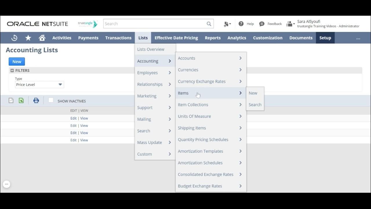 NetSuite | Item Price Levels - YouTube