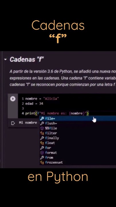 Cadenas F En Python Aprenderpython Programacion Python Programming