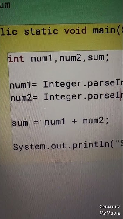 Add 2 number with command line argument in Java programming - YouTube