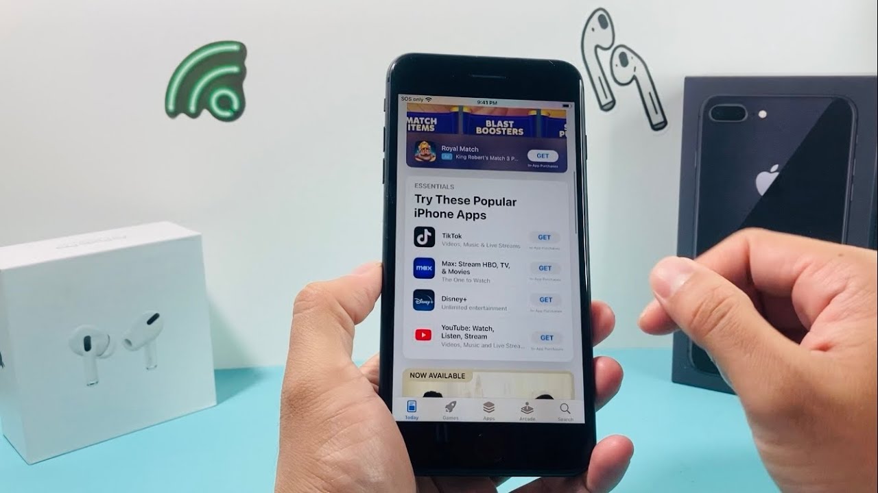iPhone 8 Plus: How to Install Apps - YouTube