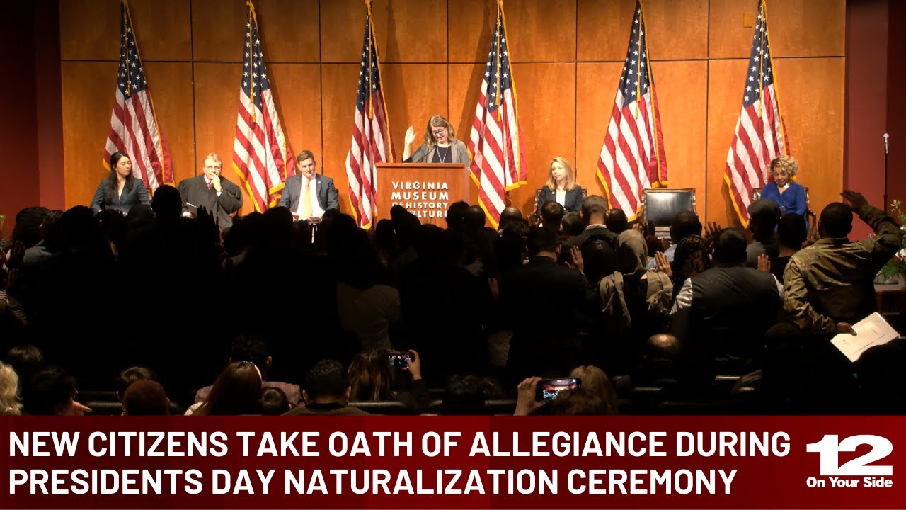 New U.S. citizens take Oath of Allegiance during Presidents Day ...
