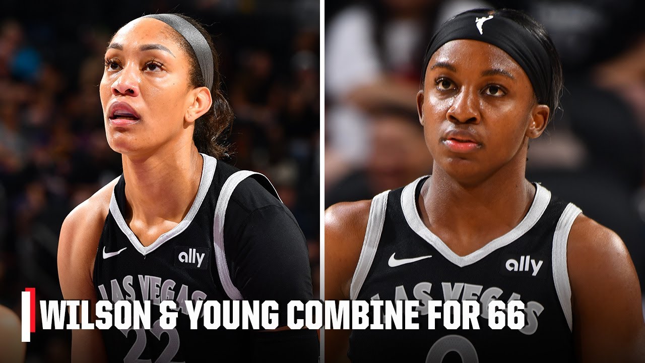 A'ja Wilson & Jackie Young combine for 66 POINTS in win over Mercury 😤 ...
