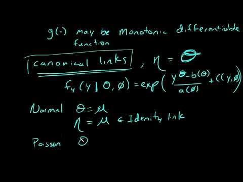 GLM Link Function, and Canonical Links - YouTube