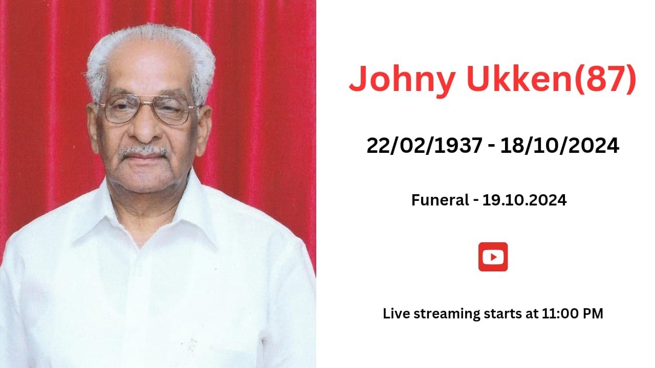 Funeral Ceremony Of Johny ukken(87) 1937 - 2024 - YouTube
