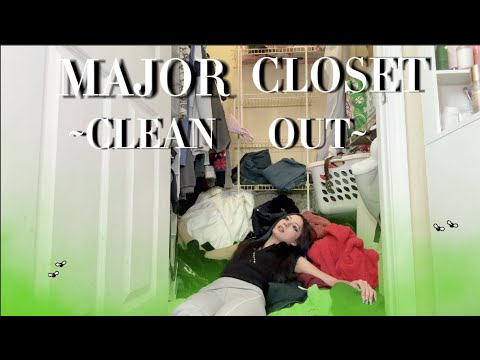 MAJOR CLOSET CLEAN OUT - IM MOVING - YouTube