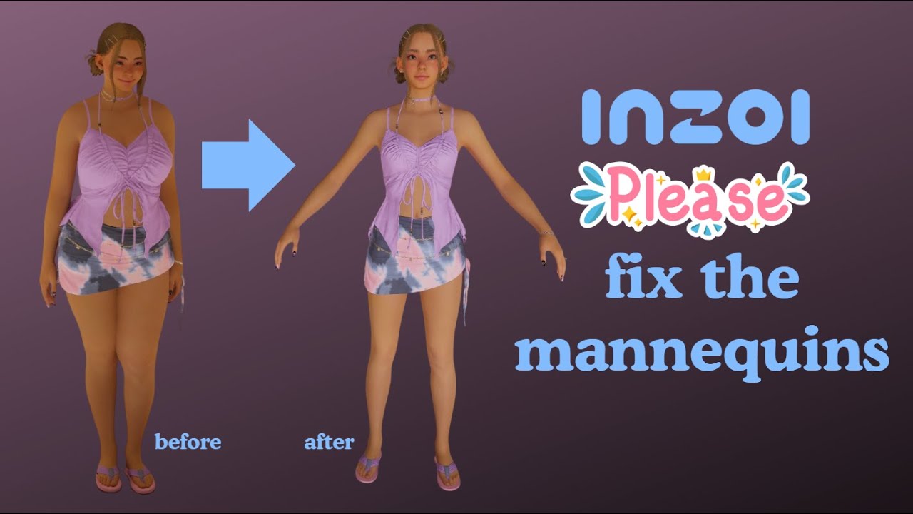 Inzoi please fix the mannequins - YouTube
