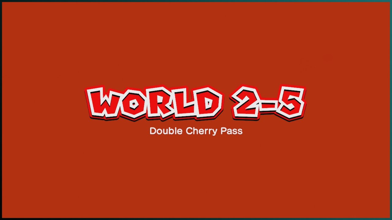 Super Mario 3D World - World 2-5: Double Cherry Pass (100%) - YouTube