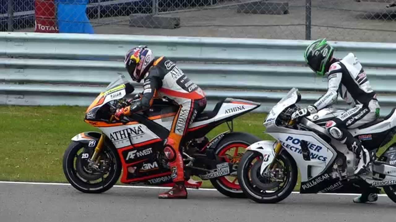 2015 Moto GP Dutch TT Assen Practice Starts Loud Engine Sounds! - YouTube