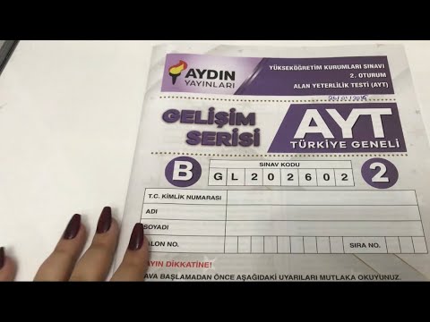 aydın tg 2 ayt sonucum analizim || bari ayt yüzümüze gülseydi..
