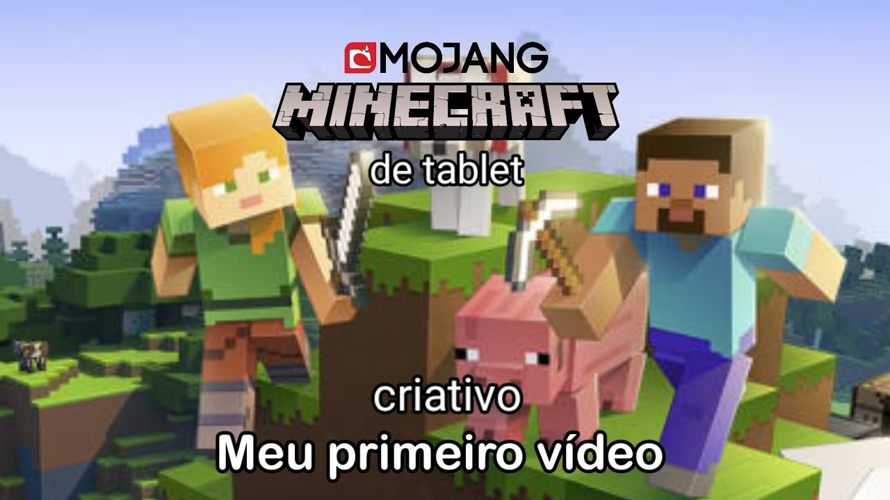 Minecraft de tablet criativo meu primeiro vídeo - YouTube