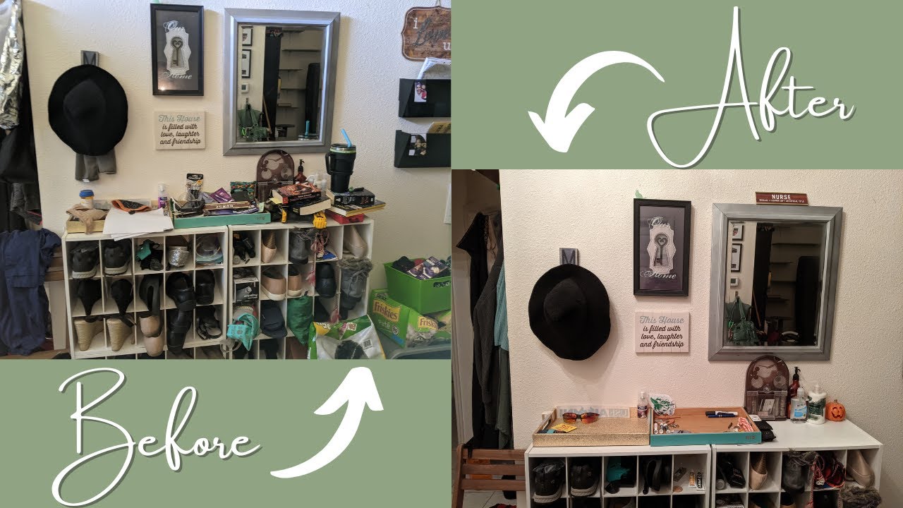 Trying @The Organized Soprano 's guide to An Organized Entryway, I got ...