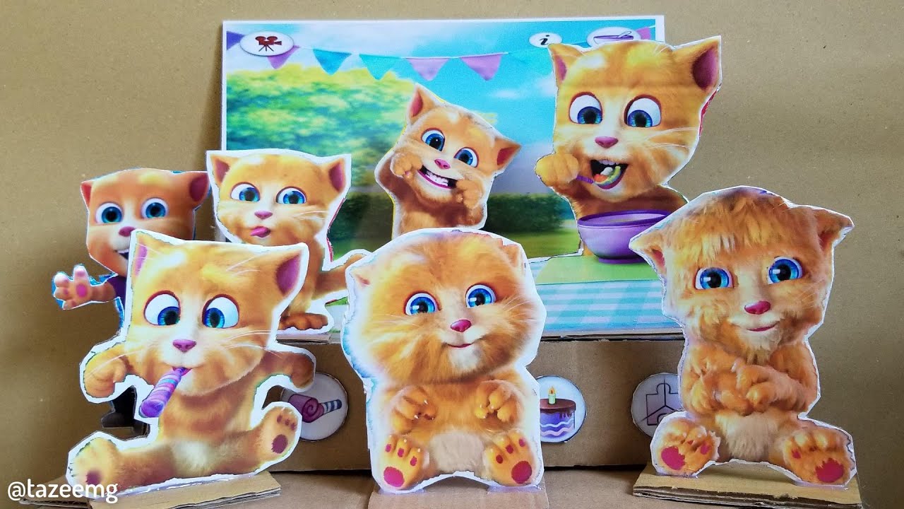 Talking Ginger in Real Life - Cardboard Game - YouTube