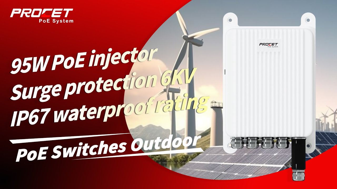 PROCET High Power PoE Adapter Designed for the PoE++ powered 95W PoE ...