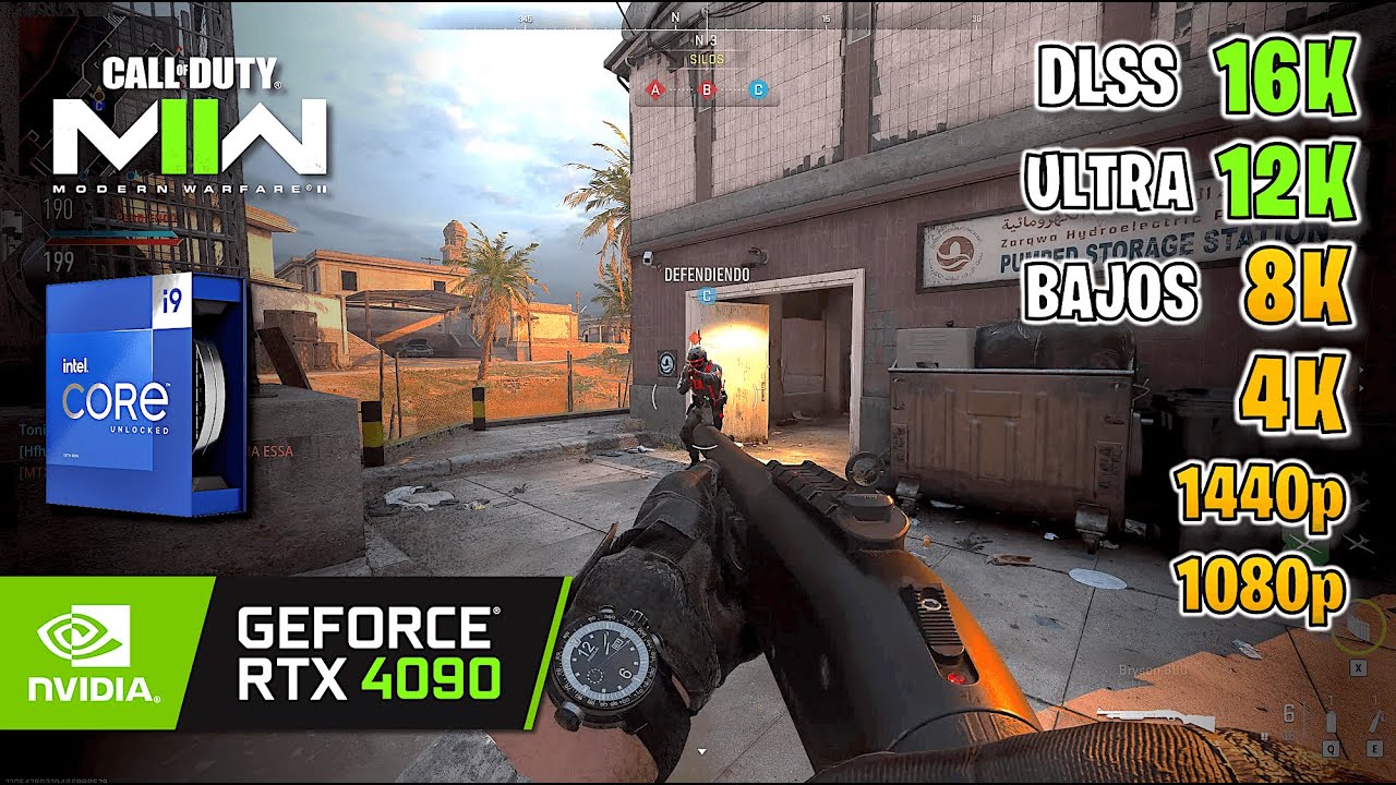 RTX 4090 COD Modern Warfare 2 - Multiplayer 🔴 1080p, 1440p, 4K, 8K, 12K ...