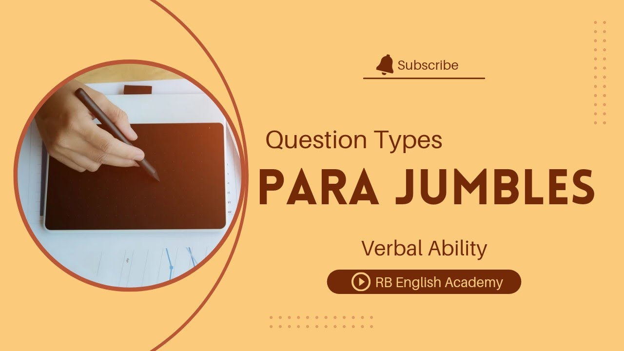 Para Jumbles Question Types | Verbal Ability | @rbenglishacademy2399 ...
