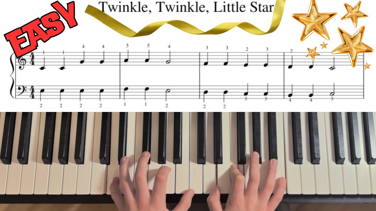 How To Play Twinkle Twinkle Little Star On The Piano! - YouTube