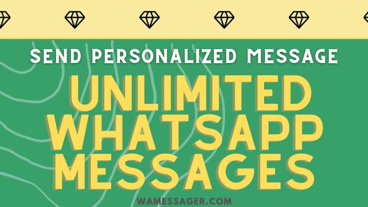 WAMessager Tutorial Send Personalized Messages - YouTube