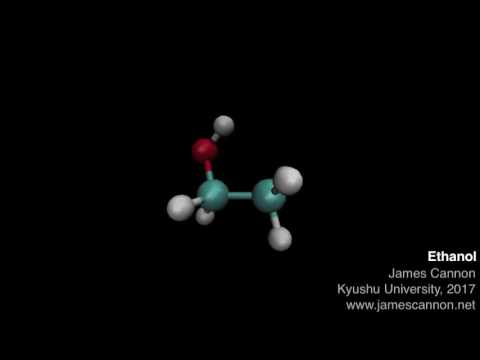 An Ethanol molecule (molecular dynamics simulation) - YouTube