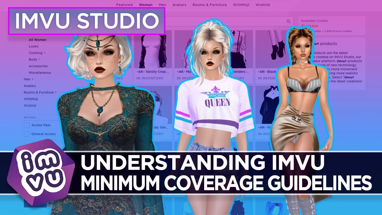 IMVU Studio - Understanding Minimum Coverage Guidelines - YouTube