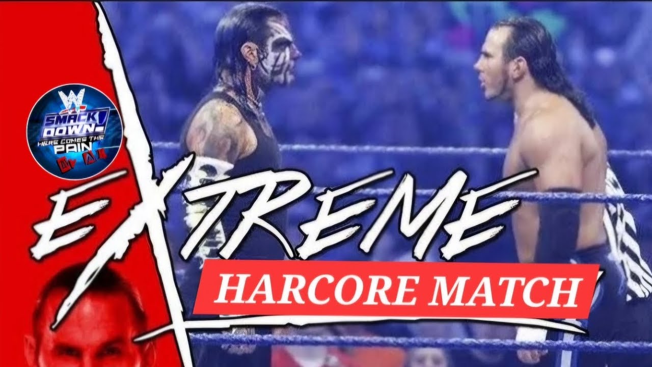 JEFF HARDY VS MATT HARDY HARDCORE MATCH WWE SMACKDOWN PAIN - YouTube