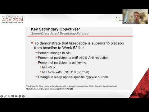 Highlights ADA 2024: Estudio SURMOUNT-OSA. Dr. J.M. Fernández (6) - YouTube