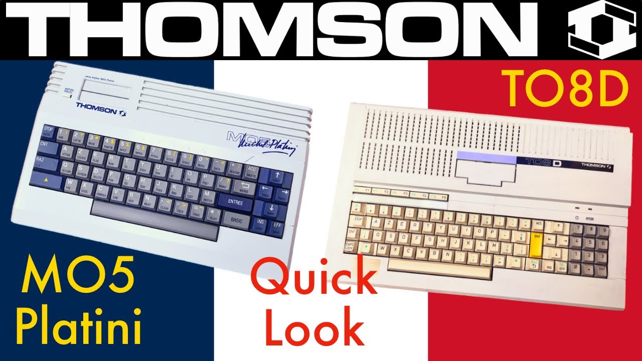 🇫🇷 Thomson MO5 "Platini" et TO8D: Quick Look [TCE #0438] - YouTube