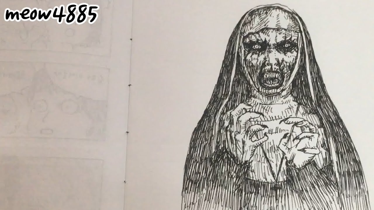 valak drawing - The Nun - YouTube