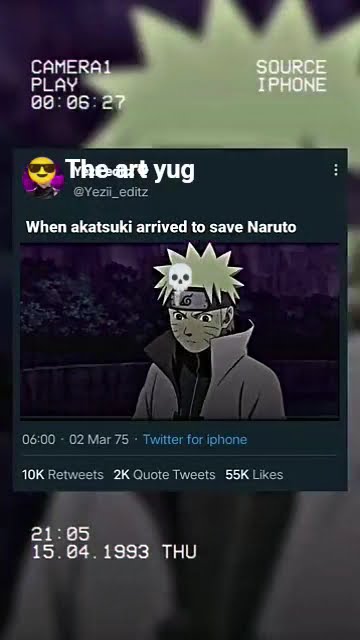 when akatsuki arrived to save naruto#the art yug #akatsuki - YouTube